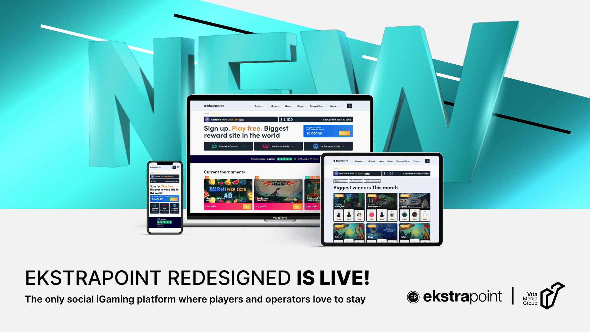 Vita Media Group launches redesigned Ekstrapoint.com to expand gaming ...